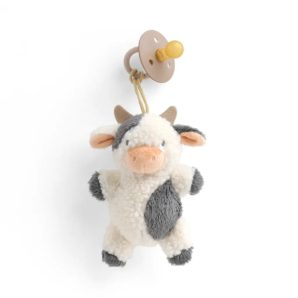 Plush Cow & Natural Rubber Pacifier – Falcon Creek Boutique