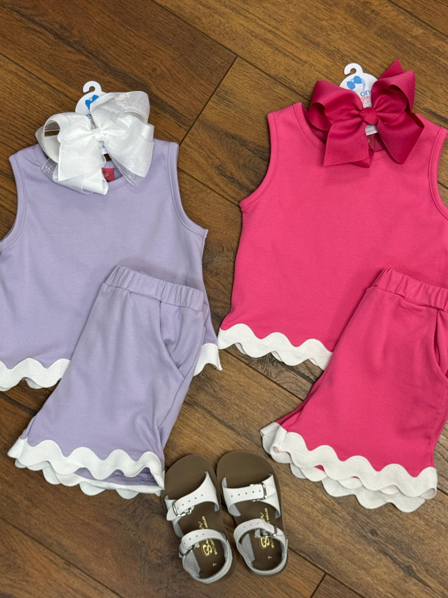 Abigail Short Set - Pink – Falcon Creek Boutique